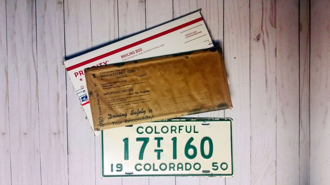 1950 Colorful Colorado TT License Plates - Flash Buddy
