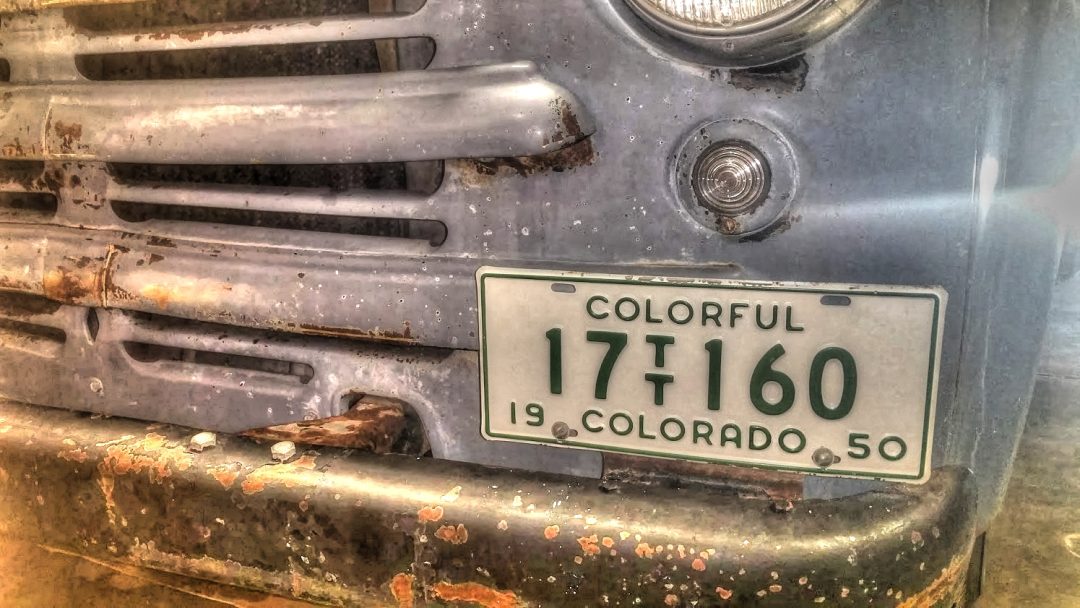 1950 Colorful Colorado TT License Plates - Flash Buddy